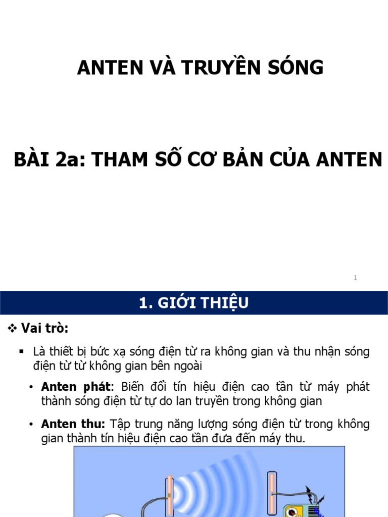 Bai 2a Fundamental Parameters of Antennas | PDF
