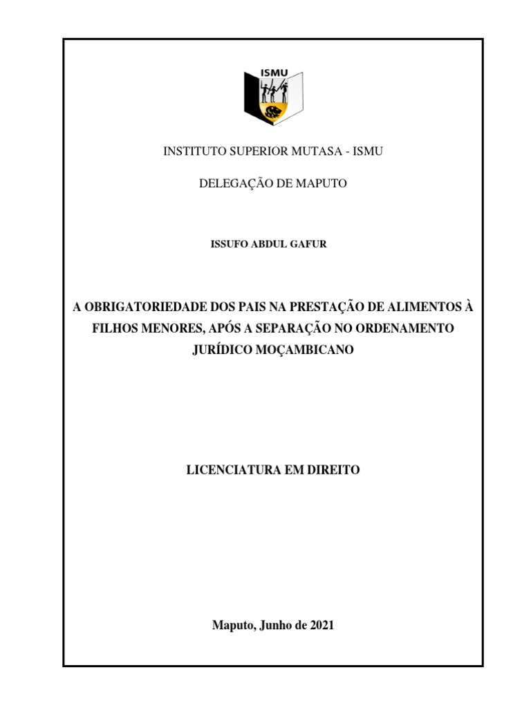 Monografia ISSUFO | PDF