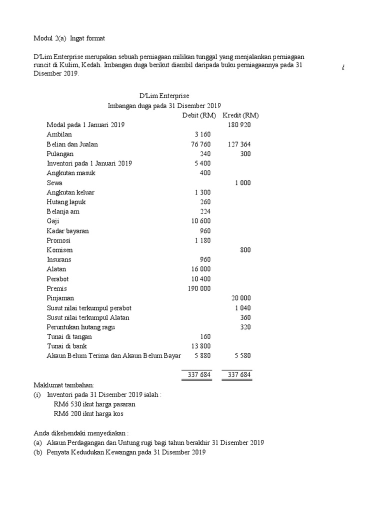 Full Set With Answer Latihan M7 - Ingat Format - T4 | PDF