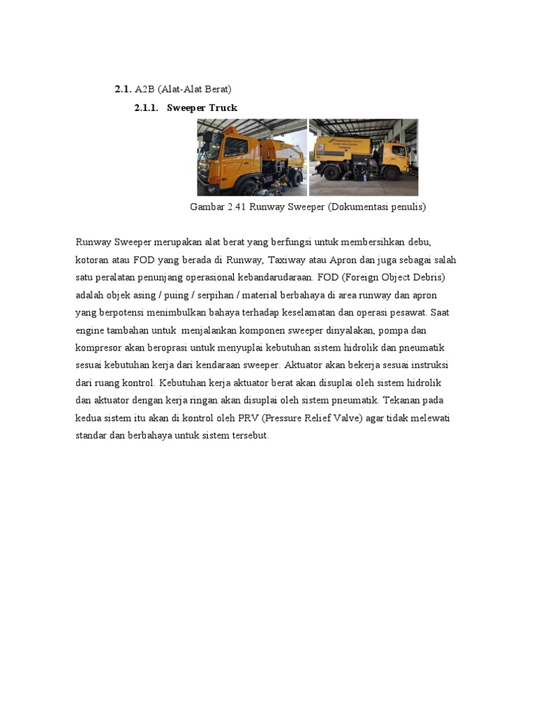 A2b PKP-PK, Runway Sweepers | PDF