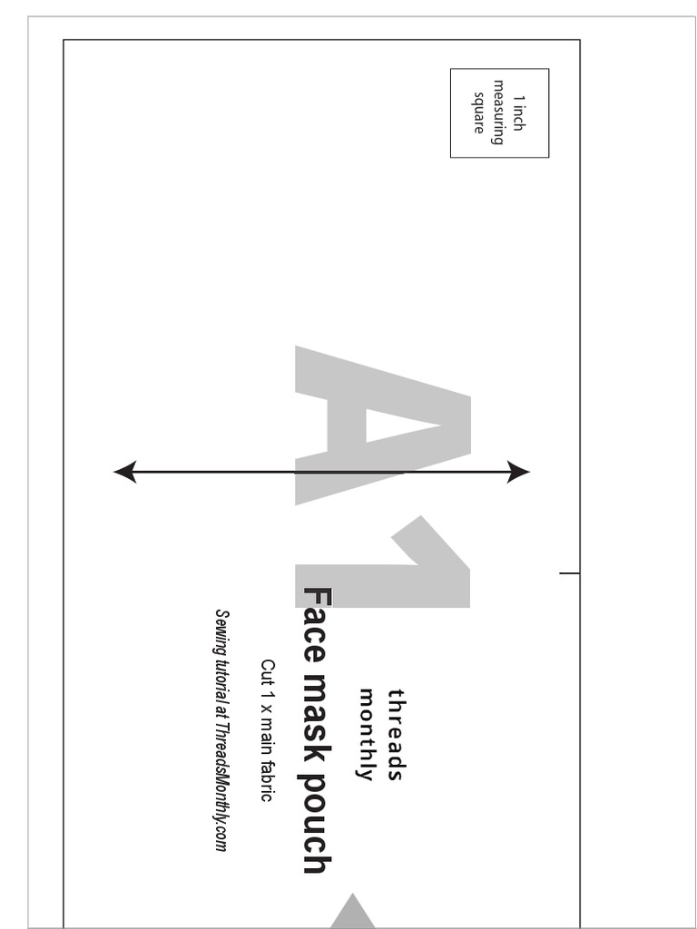 Face Mask Pouch A4 Size 1 | PDF