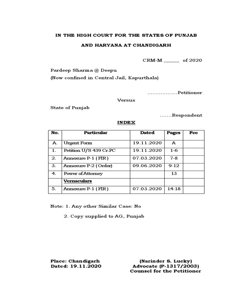 3 Pardeep Sharma at Deepu RB | PDF | Bail | Criminal Law