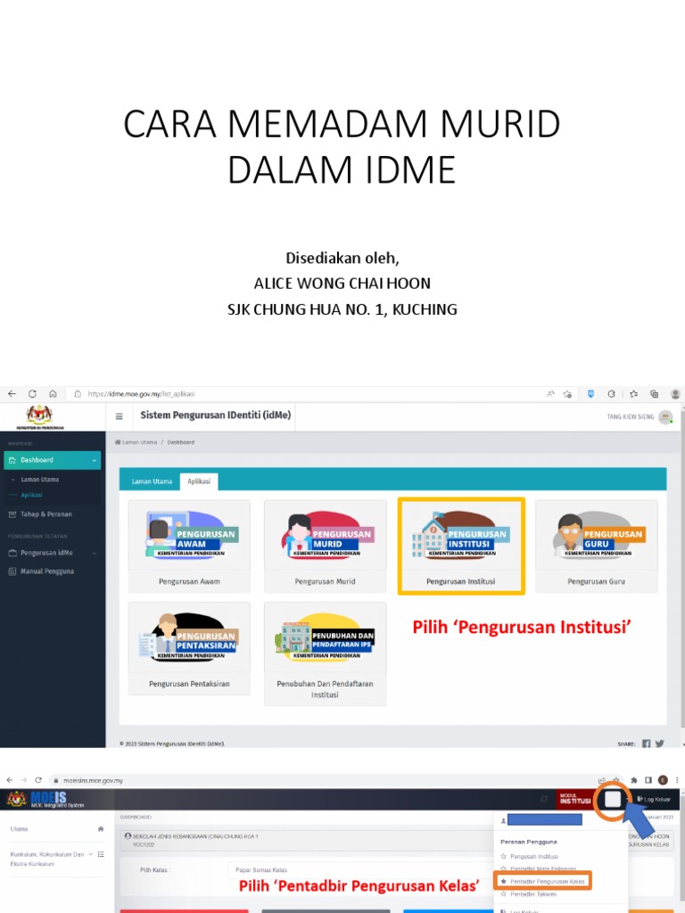 Cara Padam Murid dalam IDME | PDF | Karier & Perkembangan