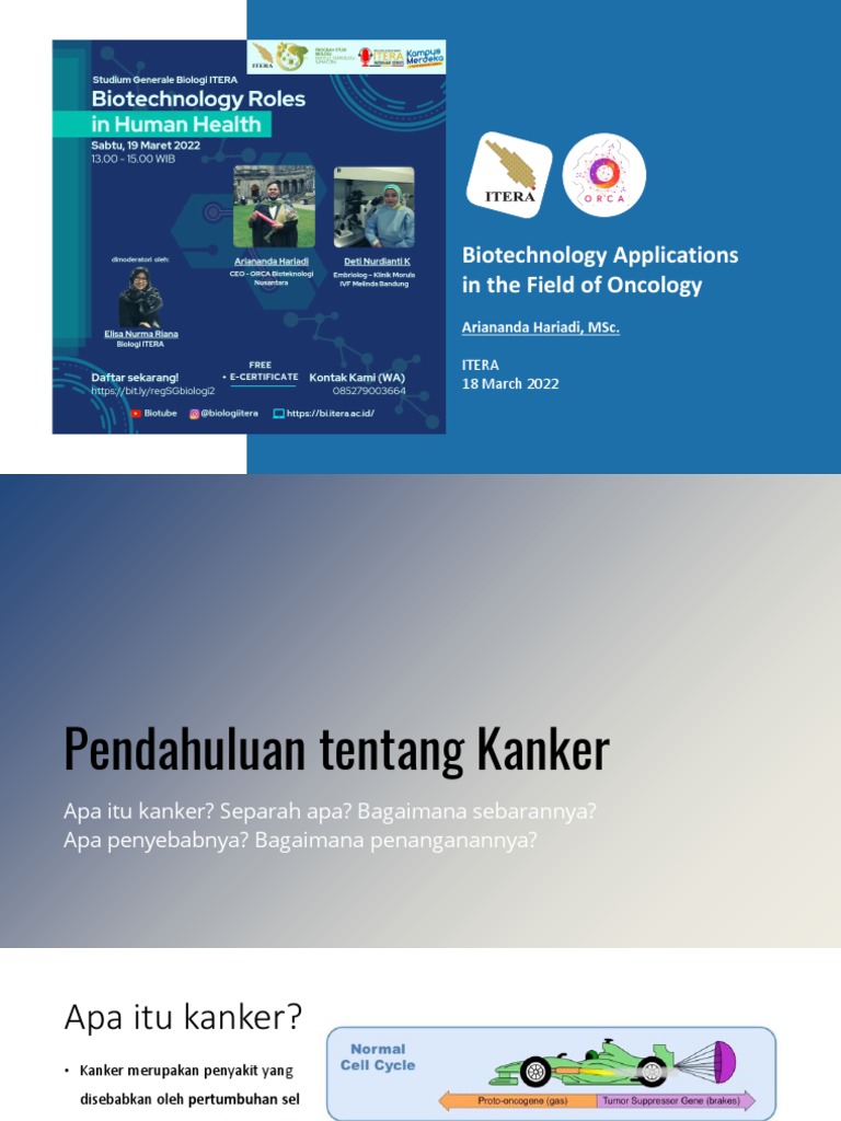 Aplikasi Bioteknologi dalam Onkologi | PDF