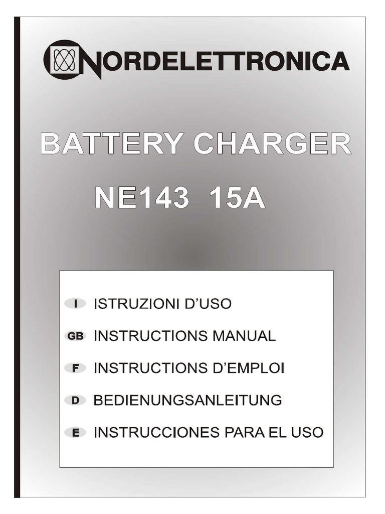 Manual Cargador Ne 143-P | PDF
