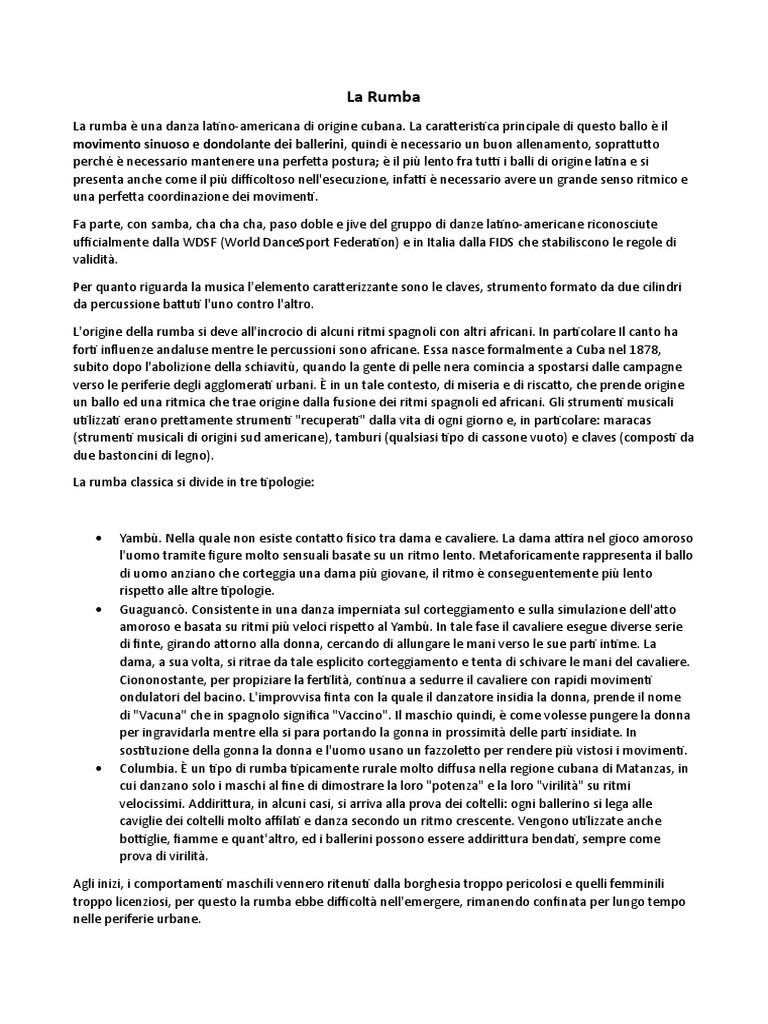 La Rumba | PDF