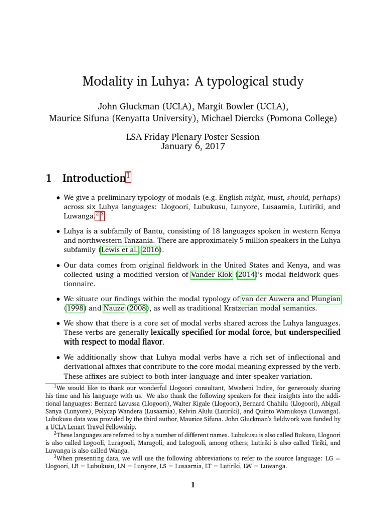 00 A4 26 2017-Modality in Luhya | PDF