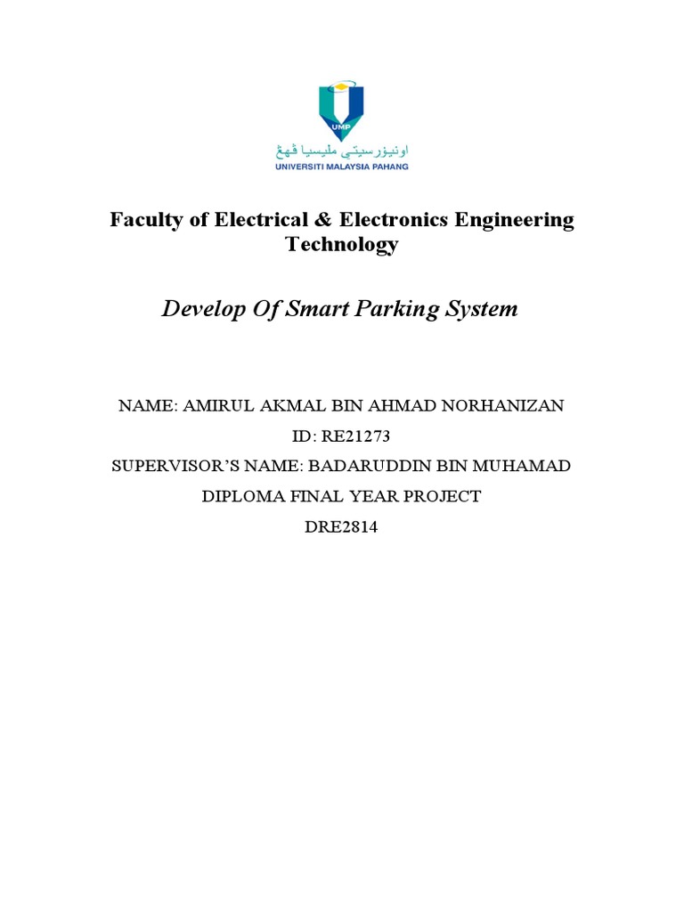 Diploma Final Year Project Dre2814 - Final Report - Re21273 | PDF ...