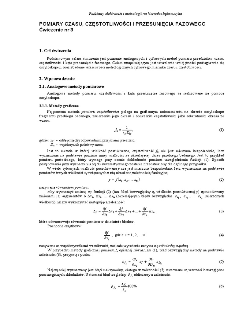 cw3 Instrukcja Laboratoryjna Inf VGXdZP5AP6 | PDF