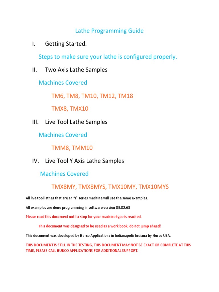 Lathe Programming Guide | PDF | Technology & Engineering