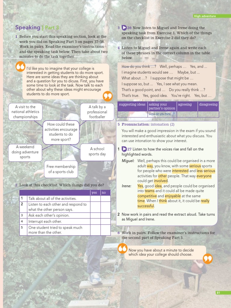Complete First Students Book With Answers-Pages-83-85 | PDF
