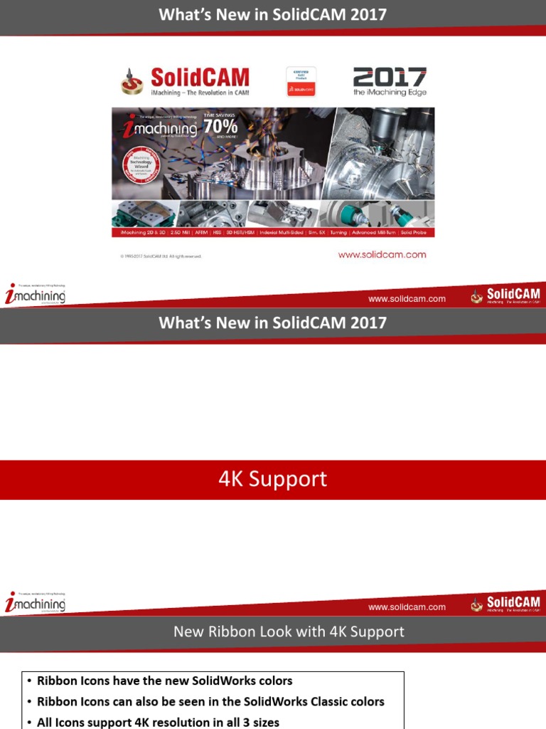 SolidCAM 2017 SP0 Whats New | Download Free PDF | Machining | Machine Tool