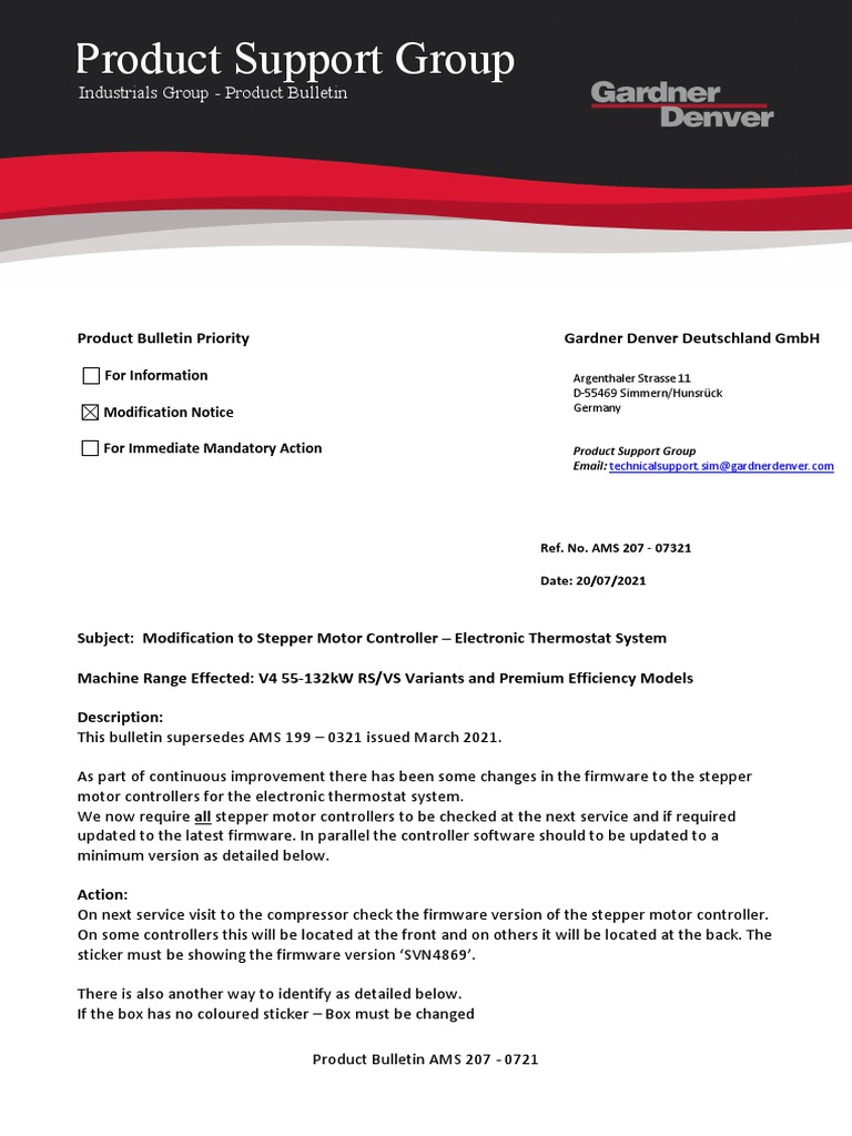 Electronic Thermostat - Bulletin - AMS 207 - 0721 | PDF