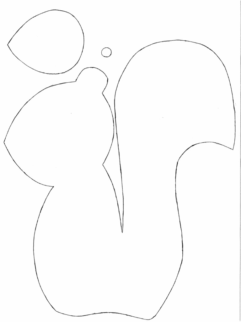 Felt Squirrel Pattern | PDF