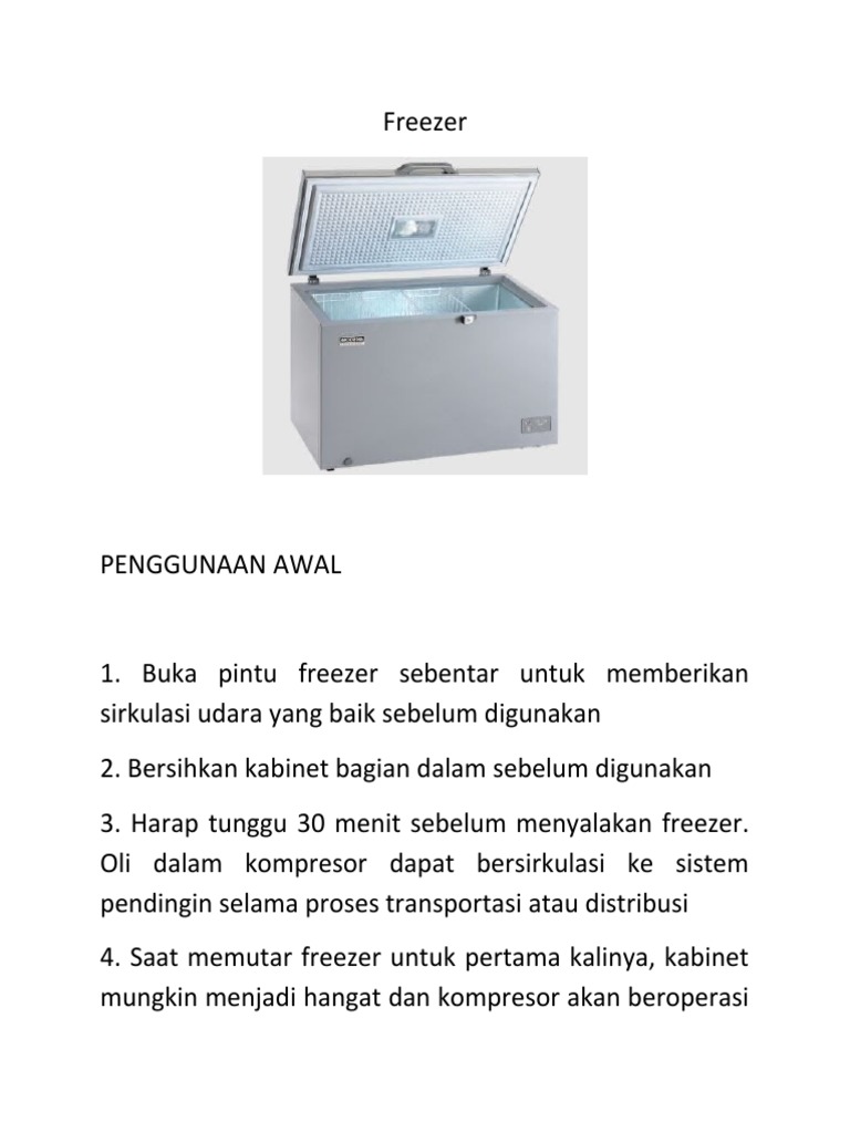 Freezer-WPS Office | PDF | Griya & Taman | Teknologi & Rekayasa