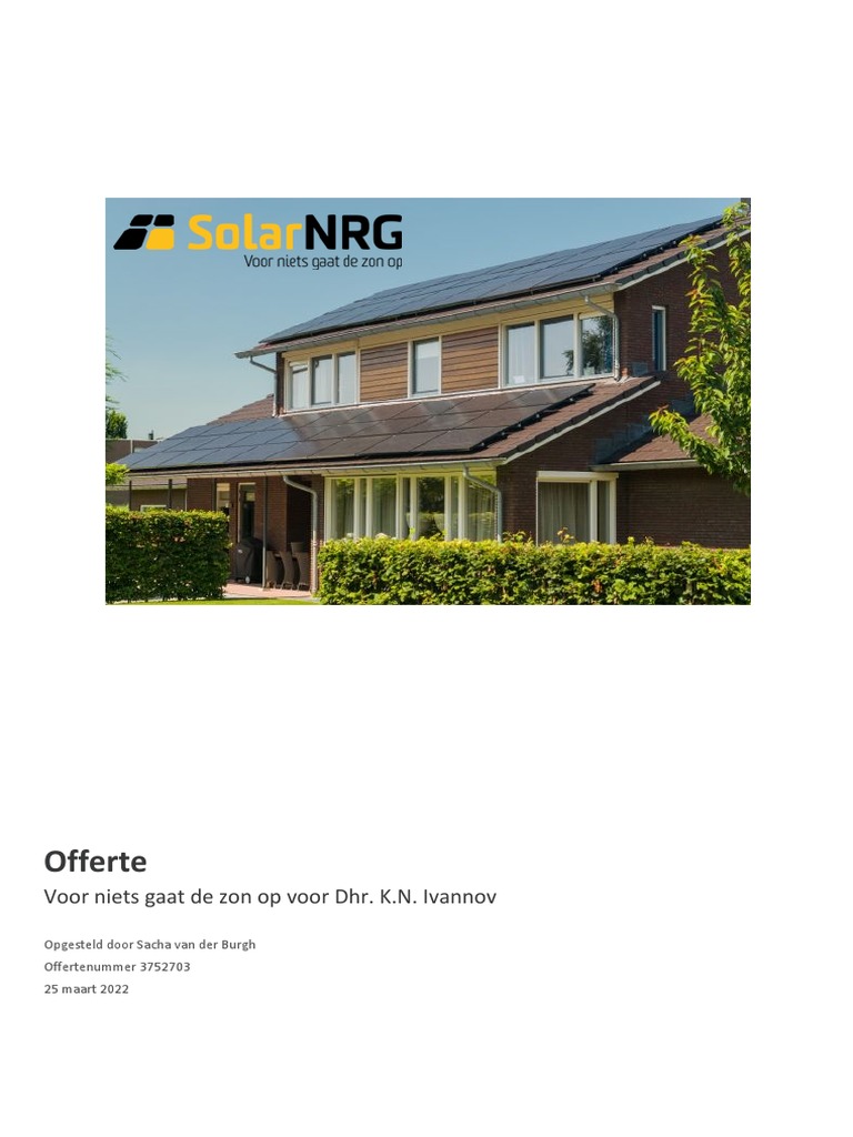 Offerte Solar NRG | PDF