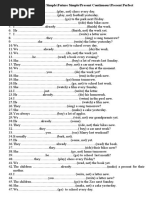 Zadania Present Simple + Continuous | PDF