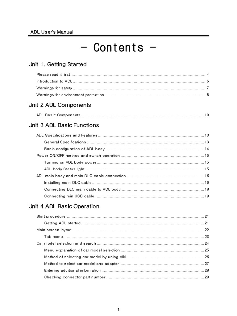 ADL User Manual ENG HY | PDF