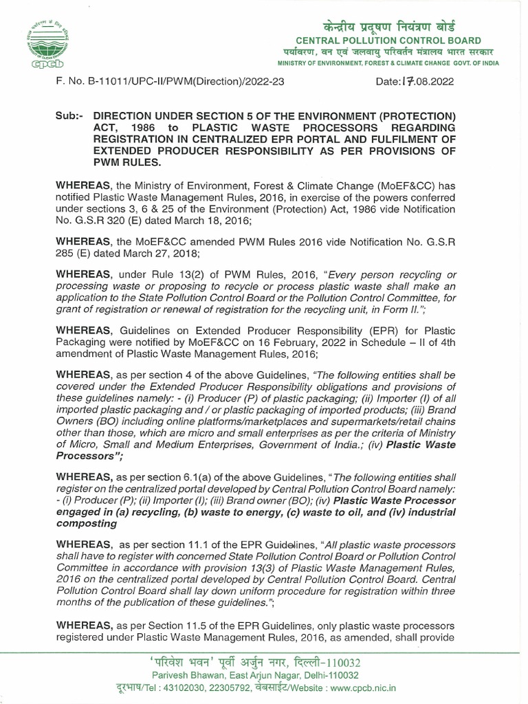 Direction PWP Registration | PDF