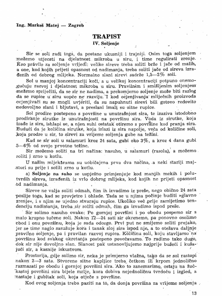 Trapist Soljenje | PDF