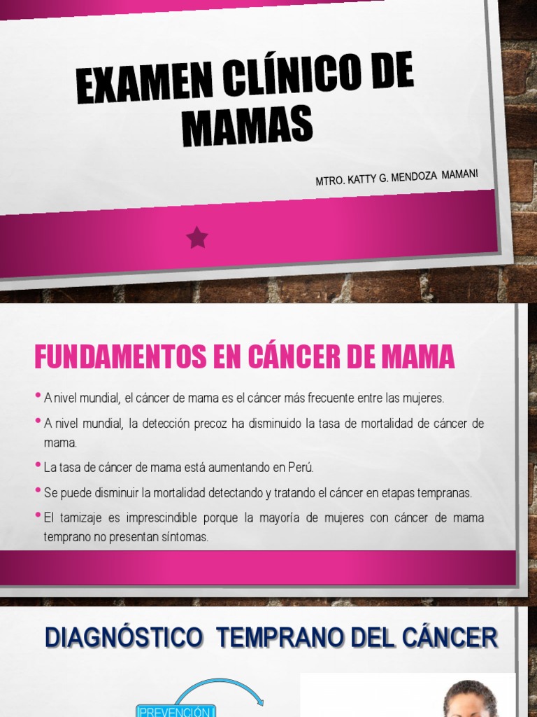 9. Examen Clínico de Mamas | PDF | Cáncer de mama | Pecho