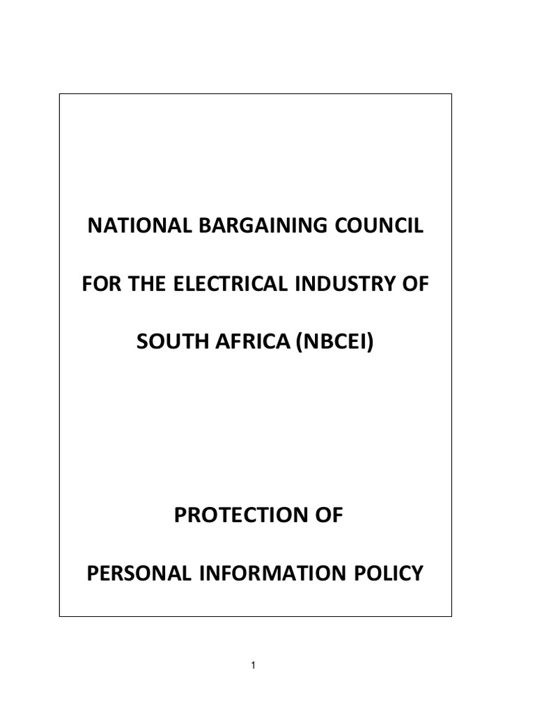 NBCEI POPI Policy | PDF
