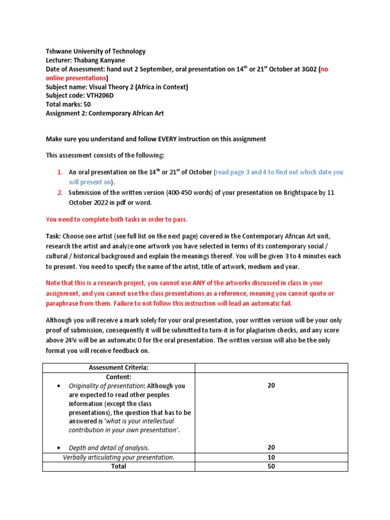 Assignment 2 (Oral Presentation) | PDF | Cognition | Learning