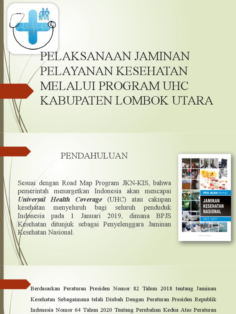 Pelaksanaan Program Jaminan Kesehatan Melalui UHC KLU | PDF