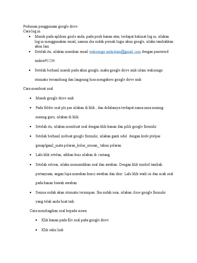 Pedoman Google Form | PDF | Bisnis