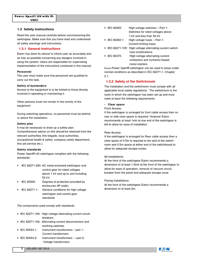 Safety For MVSG | PDF