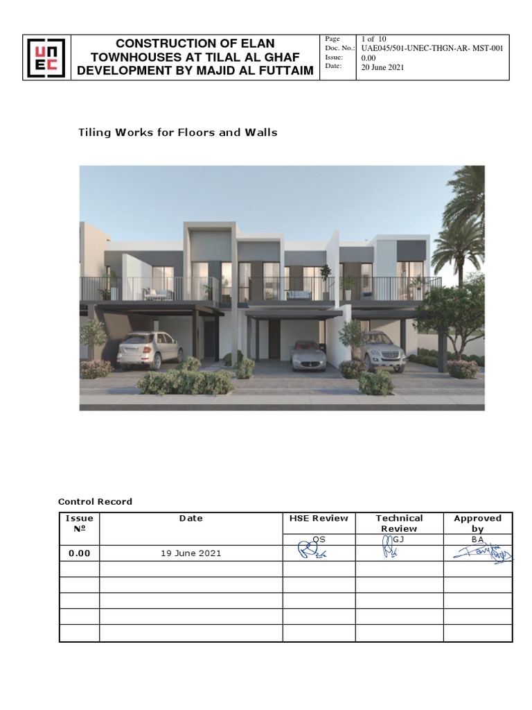Tiling Works | PDF | Tile | Adhesive