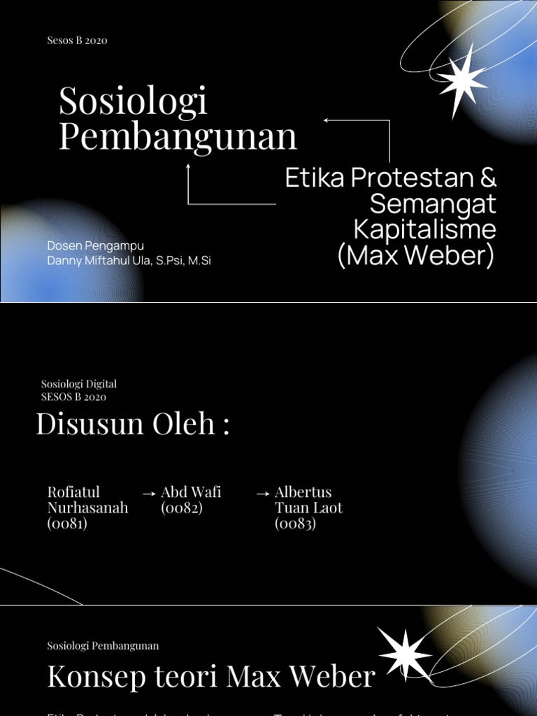 K2 Teori Max Weber Etika Protestan | PDF | Filsafat