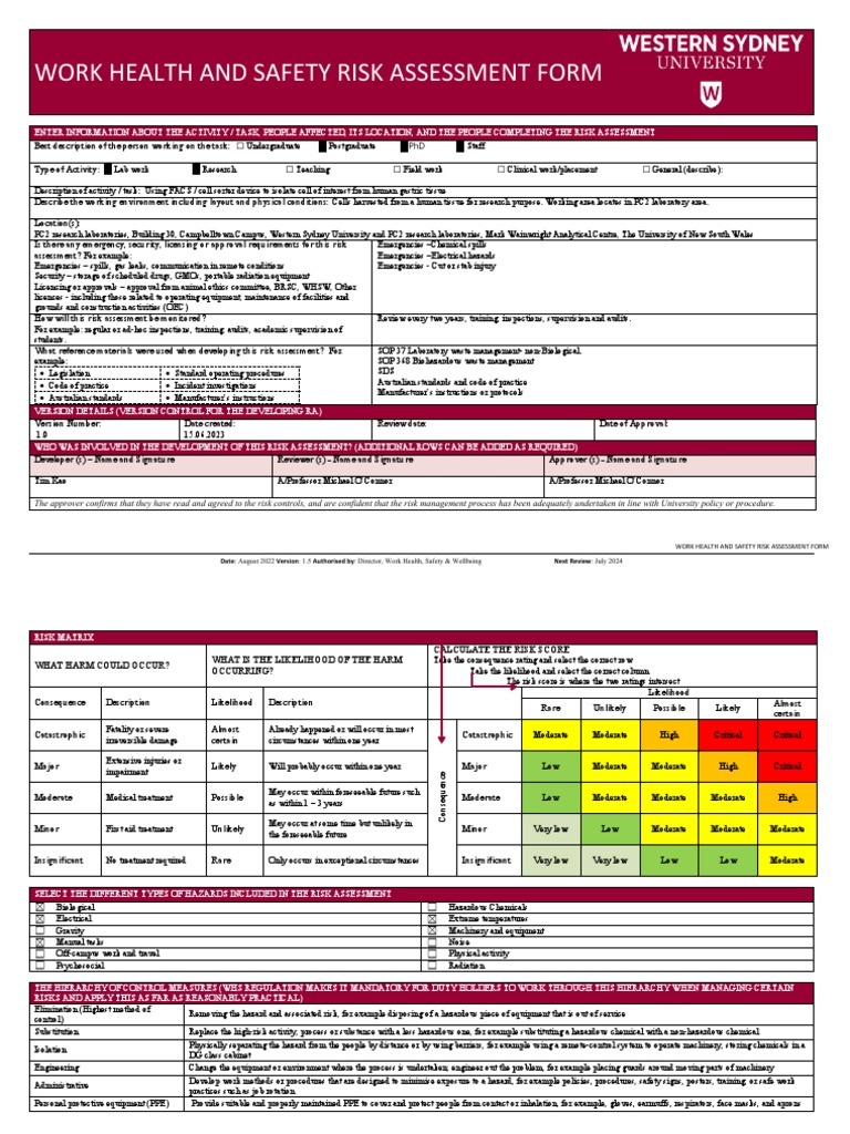 Risk - Assessment - 2023 - Using FACS To Isolate ICC From Human Gastric ...