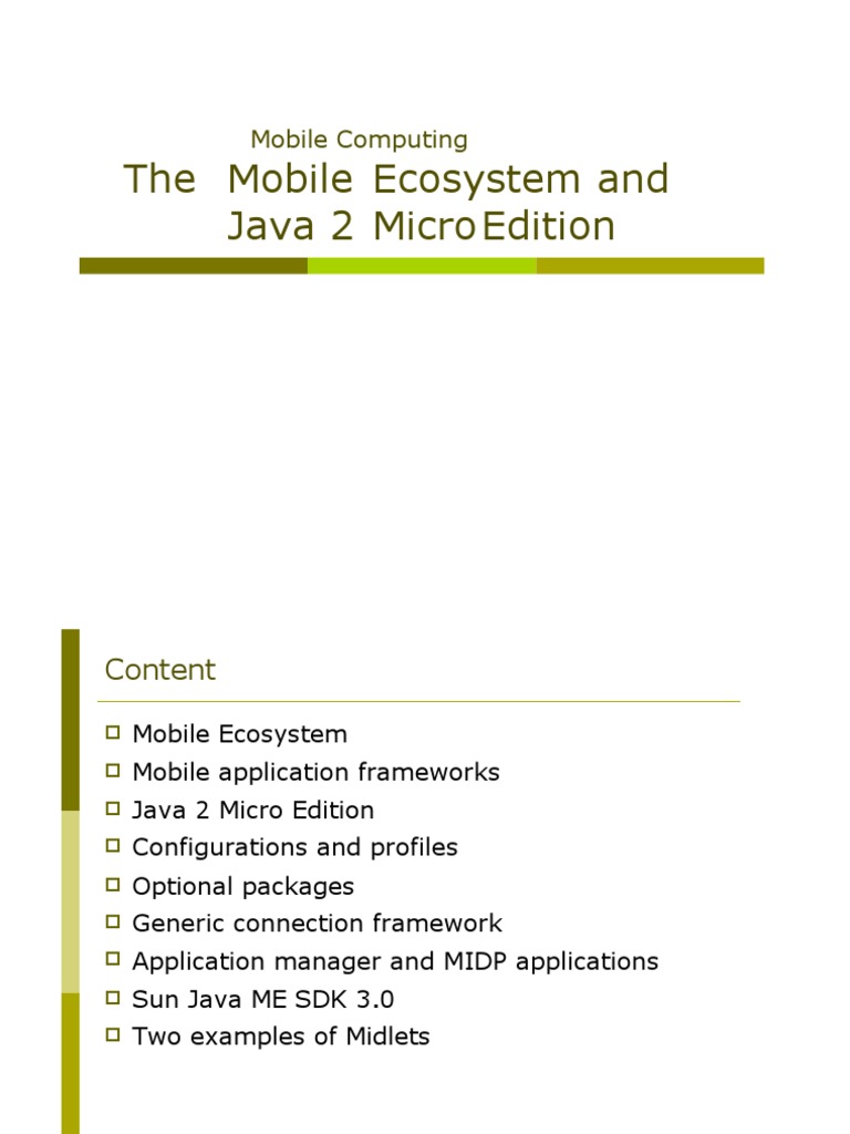 Lecture 4 3 J2ME | PDF