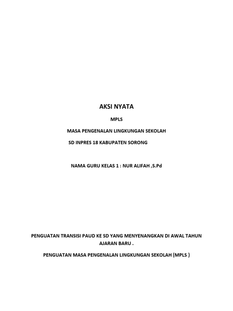 Aksi Nyata Word | PDF