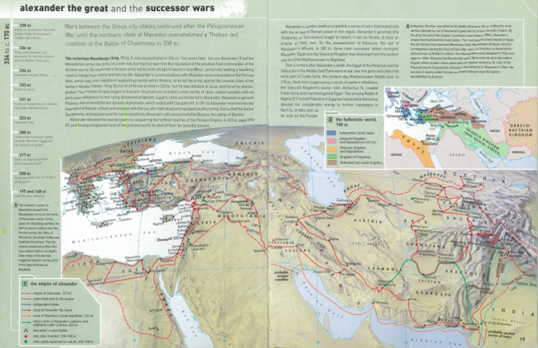 Alexander The Great Conquest Map, Collins Military History | PDF ...
