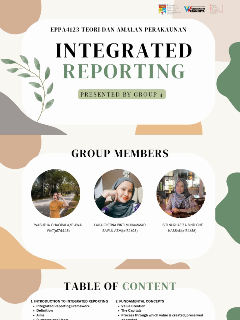 PRESENTATION SLIDE_GROUP 4_INTEGRATED REPORTING | PDF