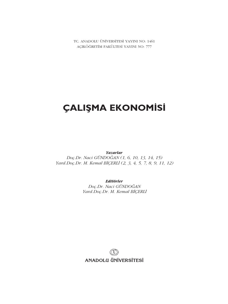 Calisma Ekonomisi AOF | PDF
