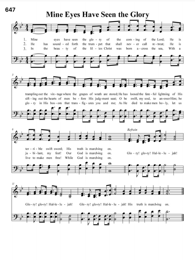 647 - Mine Eyes Have Seen The Glory | PDF