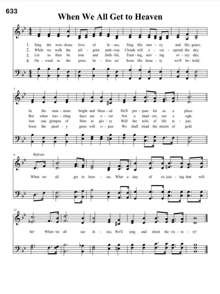 633 - When We All Get To Heaven | PDF