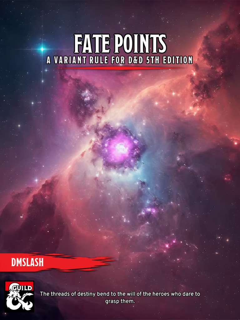Fate Points - A Variant Rule For DD 5th Edition | PDF