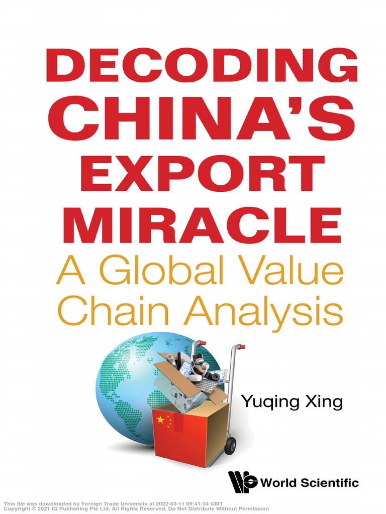 Decoding China - S Export Miracle A Global Value Chain Analysis (p1-40 ... Decoding China - S Export Miracle A Global Value Chain Analysis (p1-40 ...
