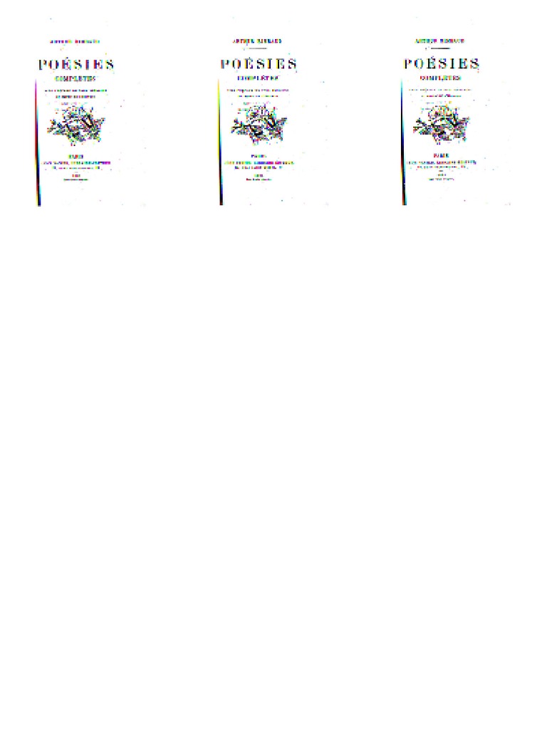 Poésies (Rimbaud) Éd. Vanier, 1895 | PDF