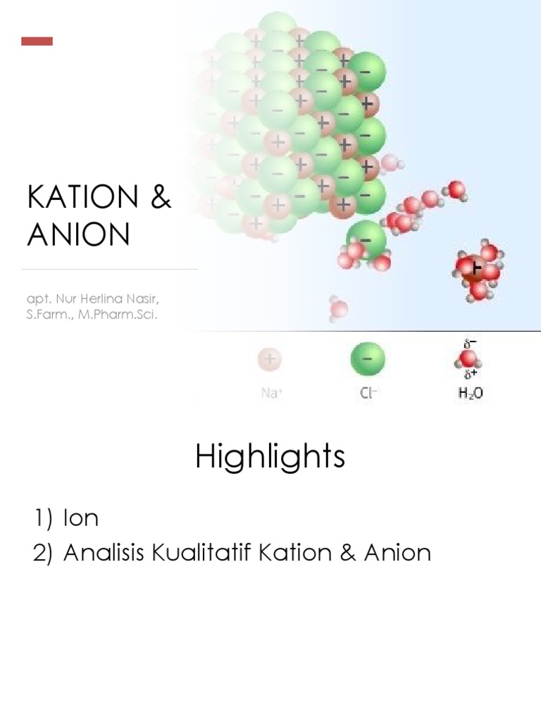 Kation dan Anion: Analisis Kualitatif | PDF