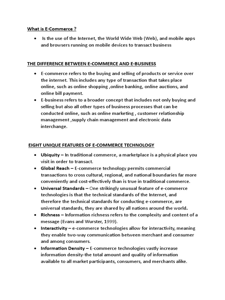 M-Commerce 621 Notes | PDF | E Commerce | Electronic Business