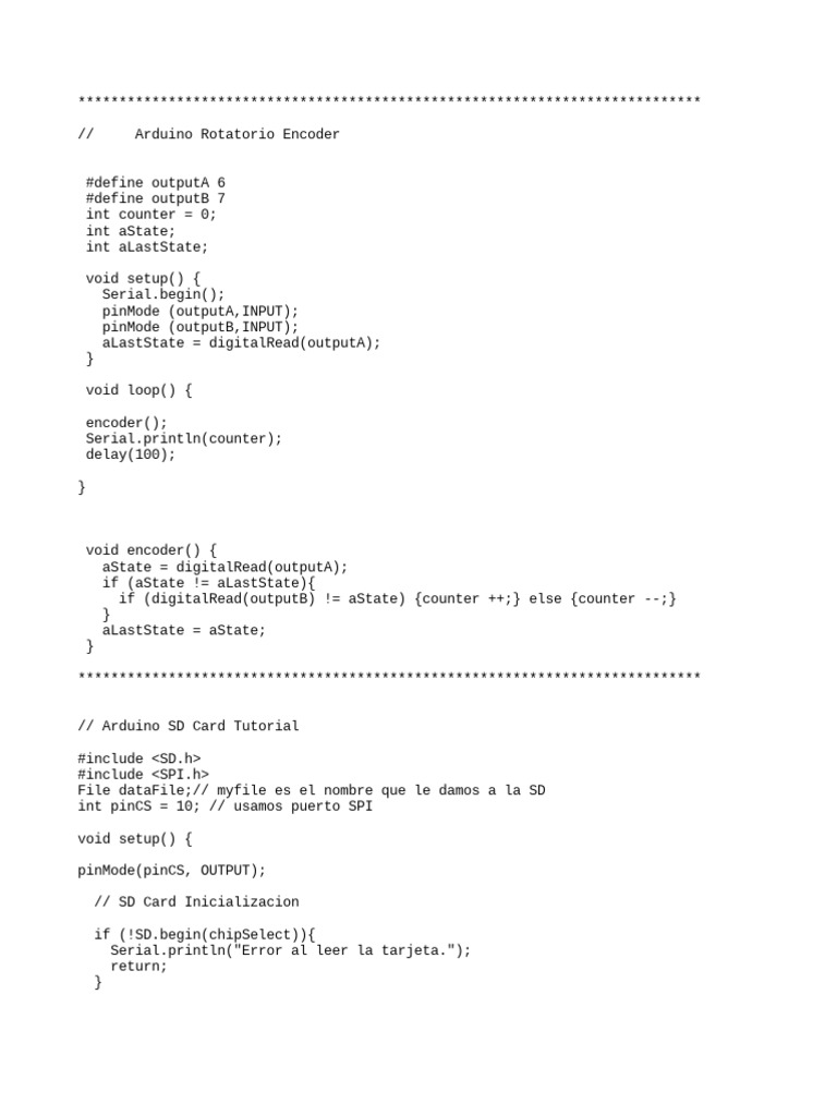 Rutinas Arduino | PDF Rutinas Arduino | PDF