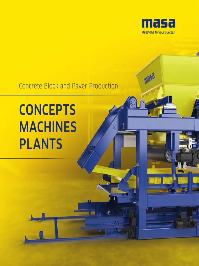 Masa - Concrete Block Paver Production - EN - Ma 0000026y | PDF