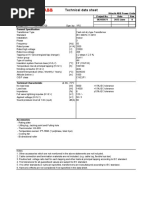 2000KVA Transformer Data Sheet | PDF | Transformer | Physical Quantities
