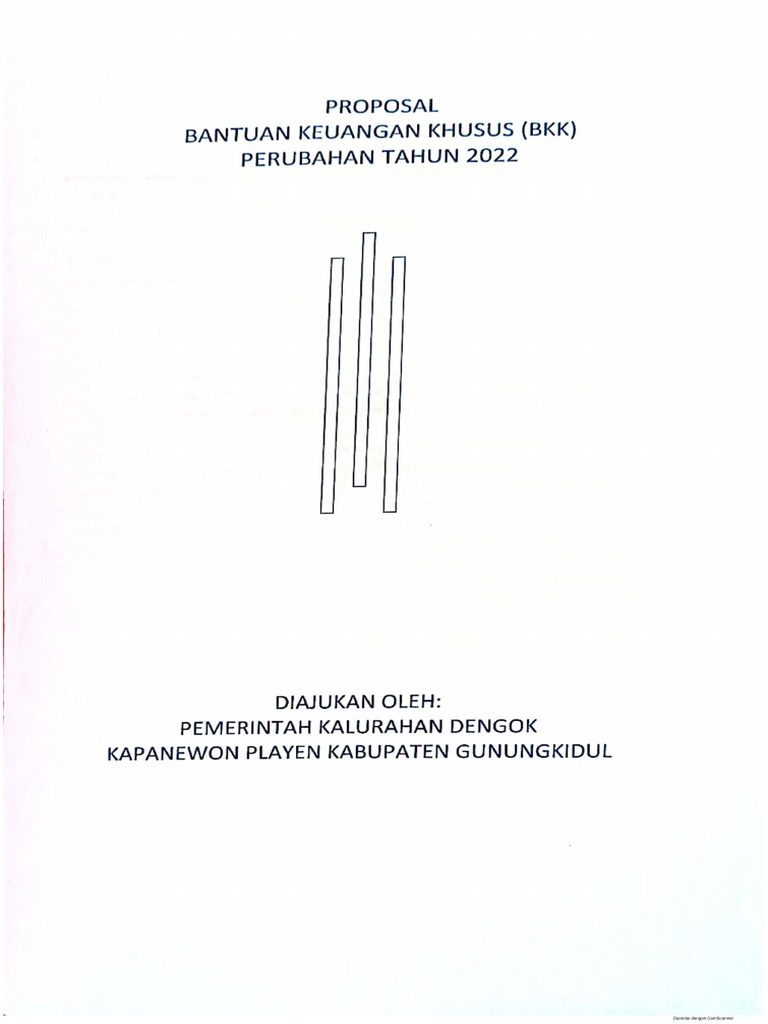 Proposal BKK D 3 Dan 6 | PDF
