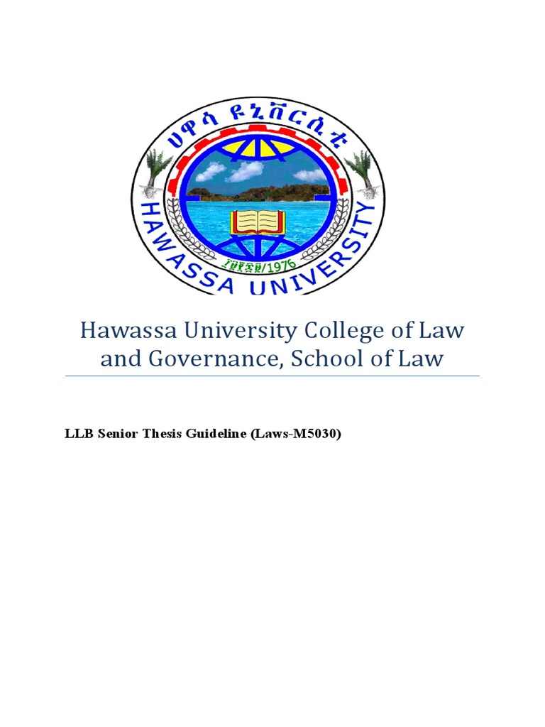 LLB Senior Thesis Guidelines | PDF | Thesis | Citation